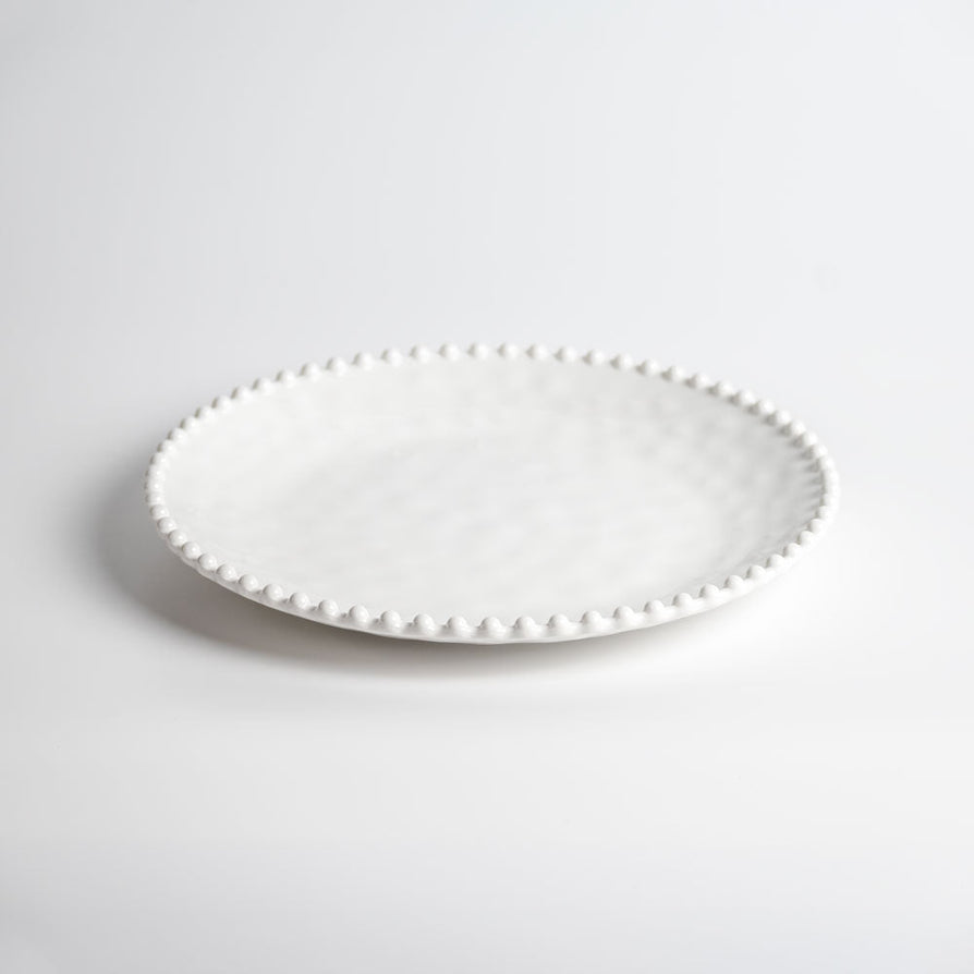 Beaded Pearl Melamine Plates Dinnerware Collection | Merritt Designs