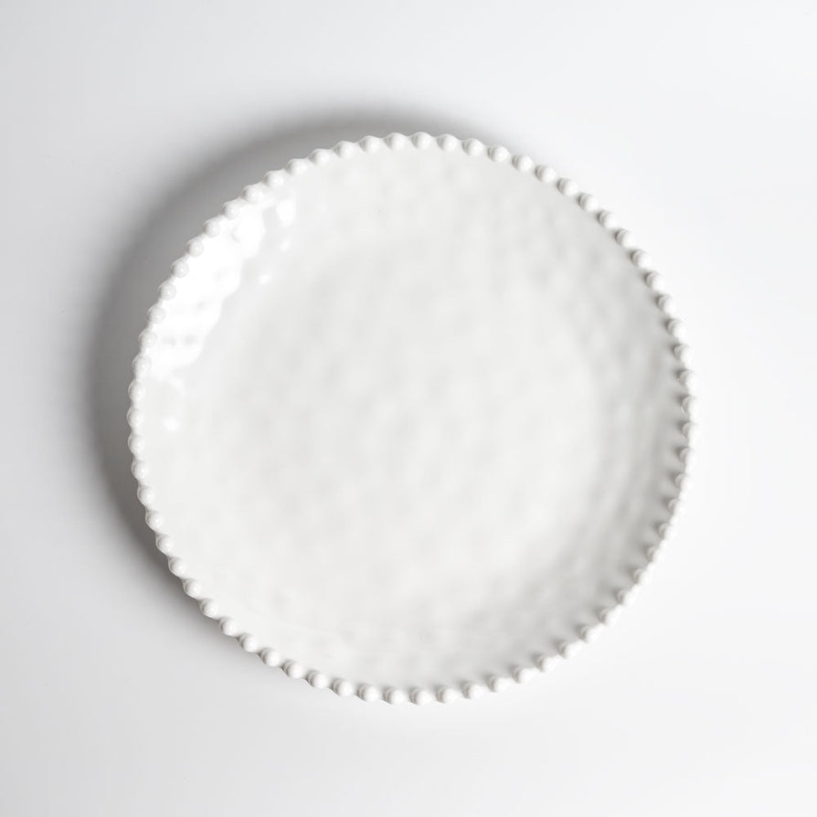 Beaded Pearl Melamine Plates Dinnerware Collection | Merritt Designs
