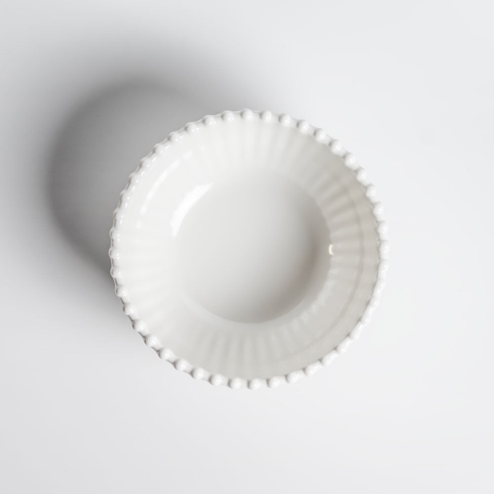 Beaded Pearl | 6" Melamine Salad Bowls | Merritt Designs